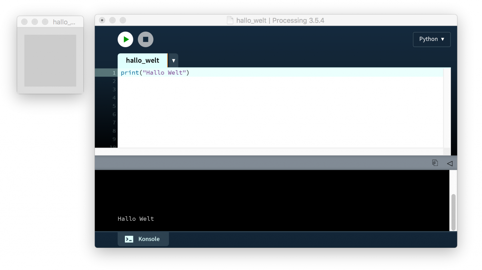 Programmieren mit Python 1: Hallo Welt! - Station Weißwasser
